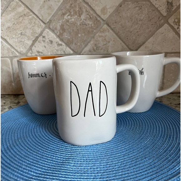 Rae Dunn | Dining | 3 Rae Dunn Artisan Collection Mugs Dad Laugh Summer ...